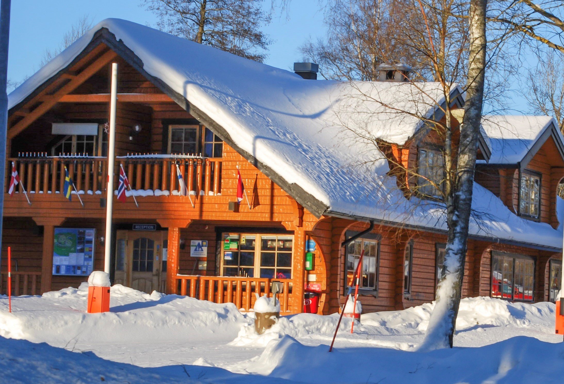 reception-snö - Billingens stugby & camping
