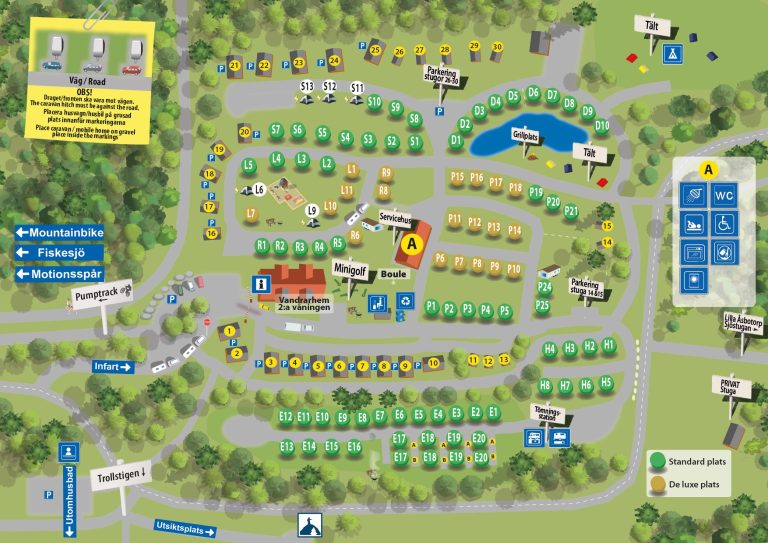 Karta - Billingens stugby & camping